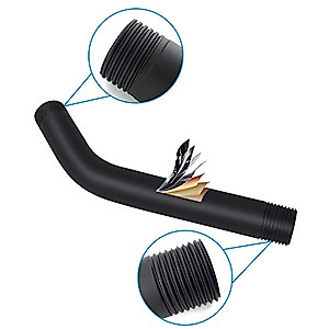 NearMoon Shower Arm + Flange + Teflon Tape, Made of 304 Stainless Steel, Shower Head Extension Extender Pipe Arm, Wall-Mounted For Fixed Bathroom Shower Head, Never Rust (6 Inch, Matte Black)