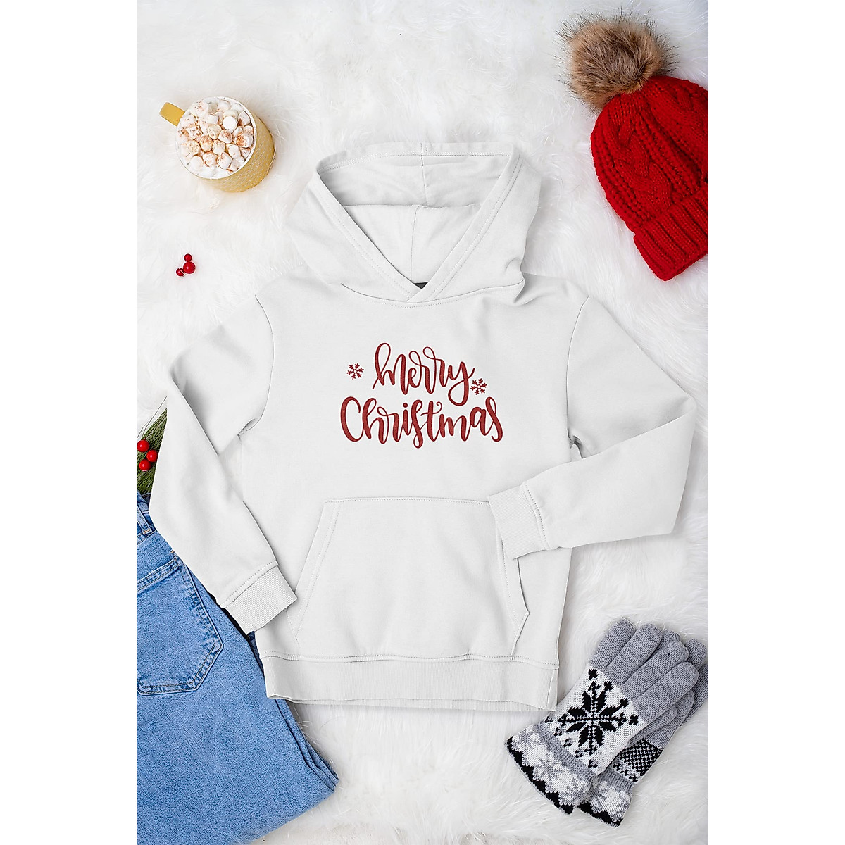 Merry Christmas Iron On Decal, Shirt Transfer Patch Design, DIY Crafts, Holiday Iron-On, Pick Size Color, No Sew Ready To Apply to Most Thing