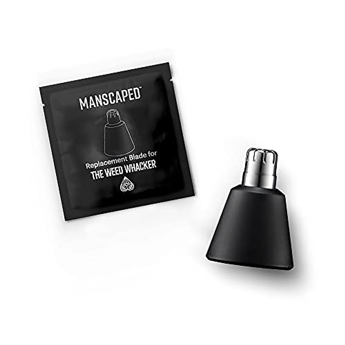 MANSCAPED® The Weed Whacker® Replacement Blade Cartridge for Electric Nose and Ear Hair Trimmer, Hygienic Twist-On Replaceable Clipper Blades, Sharp Dual Rotary Blade for Precision Cutting, 1 Pack