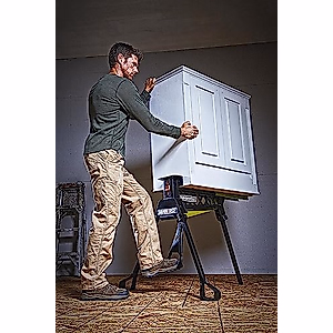 Rockwell JawHorse Portable Material Support Station – RK9003, Black and green