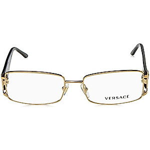 Versace VE 1163M 1252 Pale Gold Metal Rectangle Eyeglasses 52mm