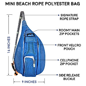 KAVU Original Rope Remix Bag Crossbody Backpack - Rosebud