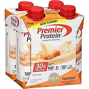 Premier Protein 30g Protein Shakes, Caramel, 11 Fluid Ounces, 8 Count