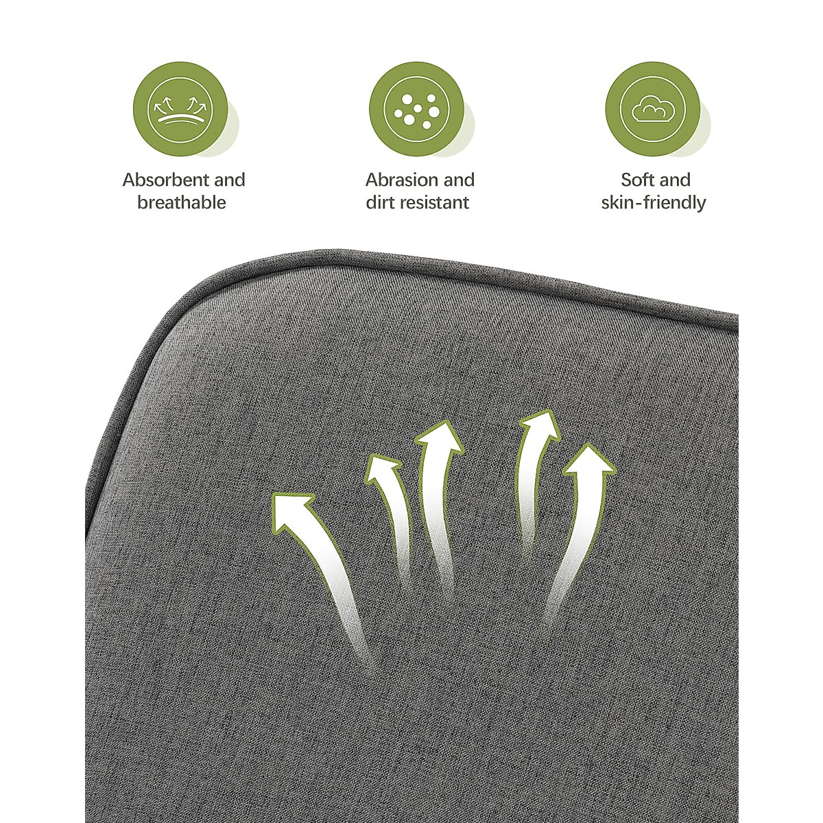 VLIVE Convertible Sleeper Sofa Chair - Adjustable Single Couch with Table & Pillow, Multifunctional Folding Chair Bed for Living Rooms, Bedroom, Small Apartment and Studios, Grey