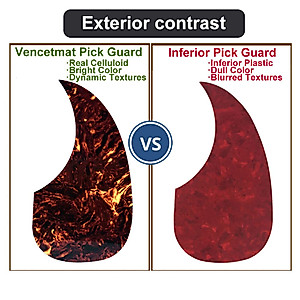 Vencetmat Acoustic Guitar Pickguard fit for Martin-Tortoise Brown