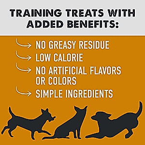 Cloud Star Tricky Trainers Soft & Chewy Dog Training Treats 14 oz Pouch, Cheddar Flavor, Low Calorie Behavior Aid with 360 treats