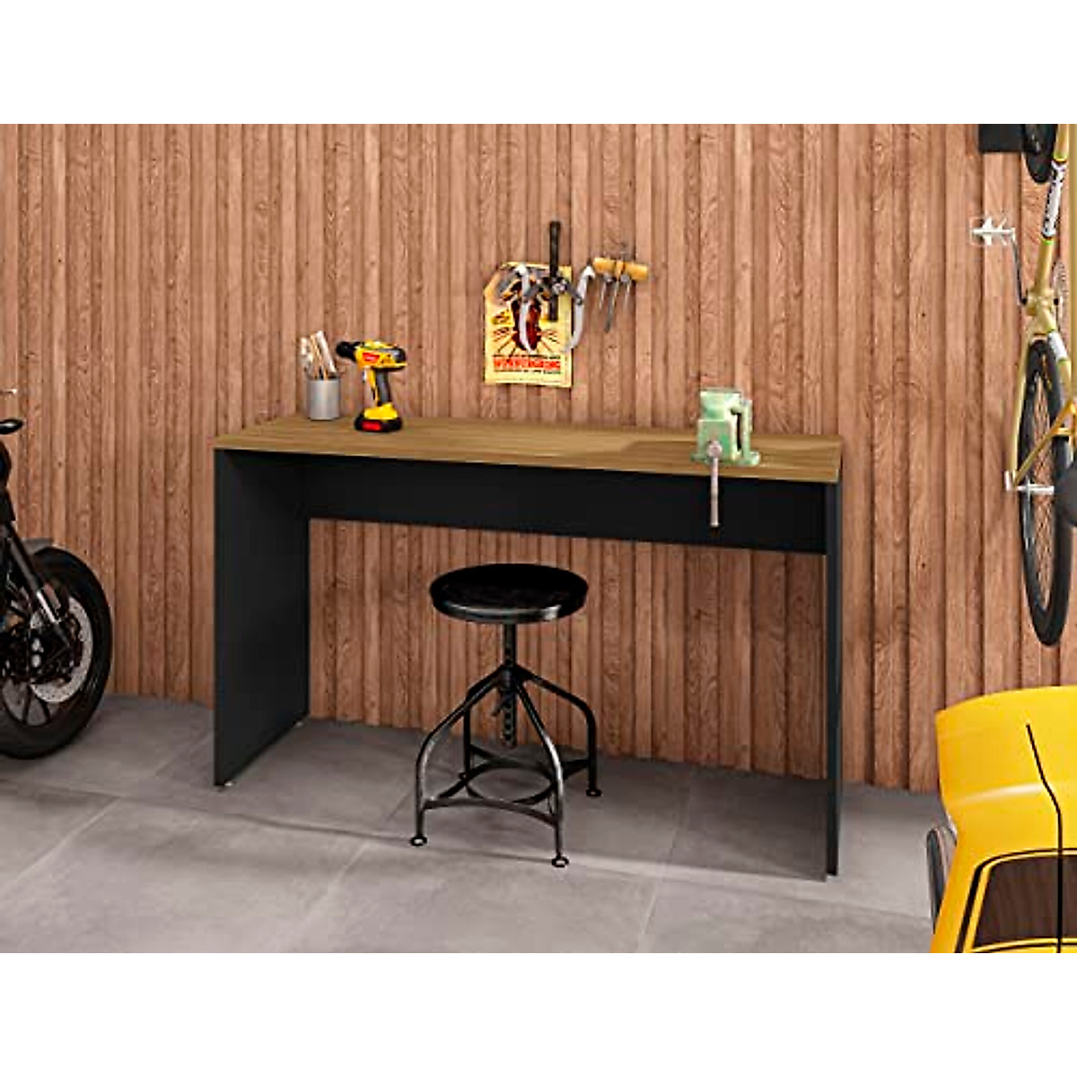 Manhattan Comfort Eiffel Garage Cabinets and Storage System, Set of 6, Blue