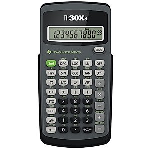 TI-30Xa Scientific Calculator, 10-Digit LCD, Sold as 2 Each
