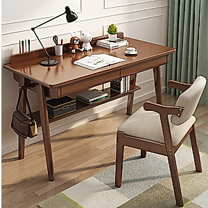 LITAITAI Modern Minimalist Solid Wood Desk Simple Computer Desk Writing Desk Student Study Desk Home Use Desk（Not Include Chairs） (80CM/31.5'')