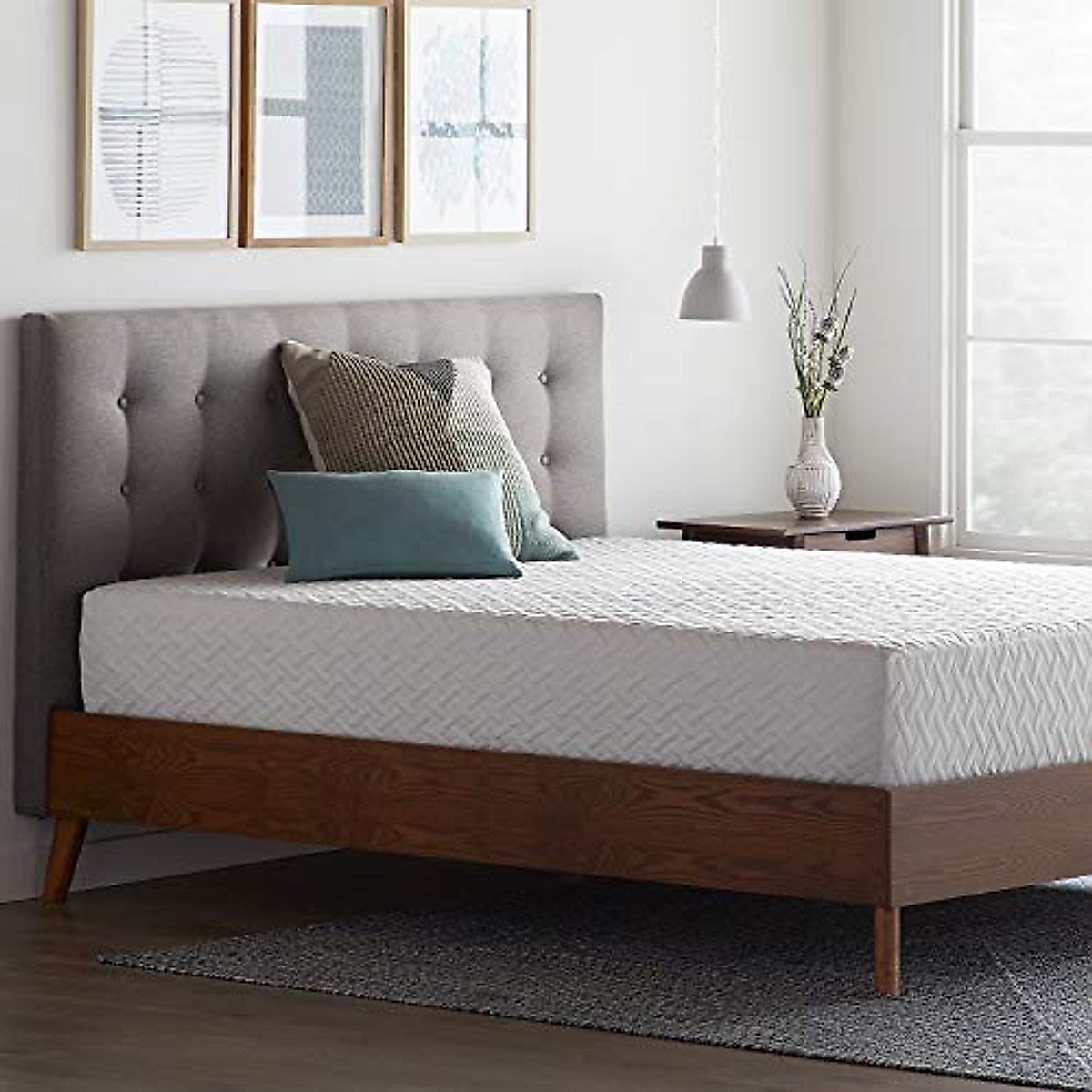 Edenbrook 10 Inch Gel Infused Memory Foam Mattress-Plush Mattress-Ventilated Memory Foam-Dual Layered-Bed in a Box