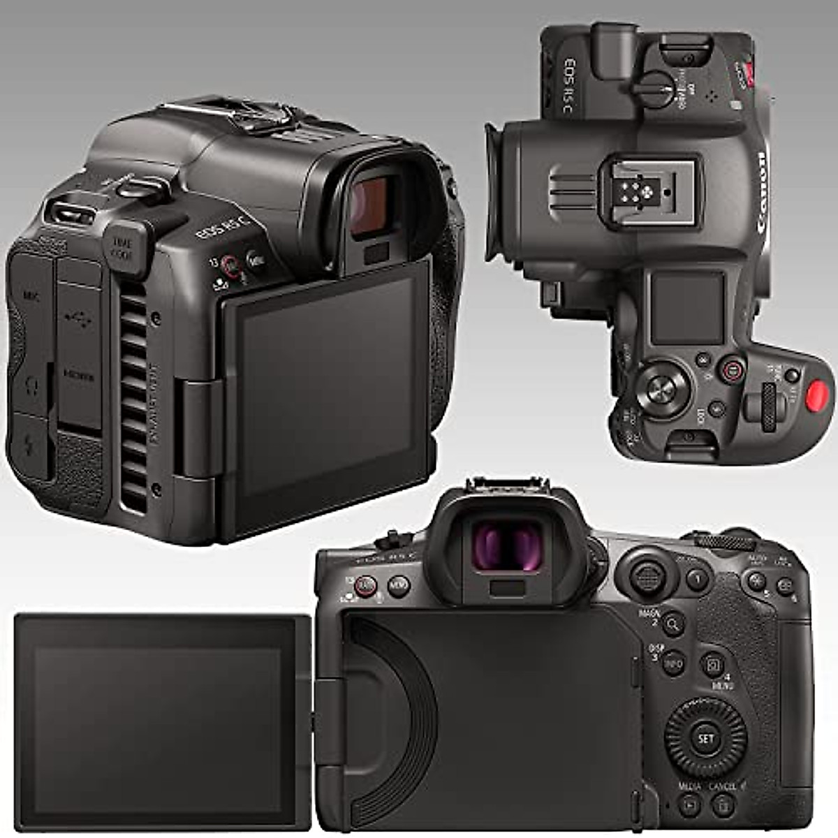 Ultimaxx Advanced Canon R5 C Mirrorless Cinema Camera Bundle - Includes: 128GB Extreme Memory Card, 2X Replacement Batteries, 160 LED Video Light, Lightweight 60” Tripod & Much More (25pc Bundle)