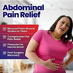 Wide Abdominal Binder Belly Wrap – Plus Size Postpartum Tummy Tuck Belt Provides Slimming Bariatric Stomach Compression or to Help Hernia or Post Surgery Healing & Support (XXL 3XL Stomach 47” to 70”