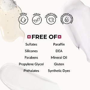 LUS (Love Ur Self) Fragrance-Free 3-Step System Shampoo and Conditioner Set with All-in-One Styler for Wavy Hair Nongreasy & Moisturizing - 8.5oz each