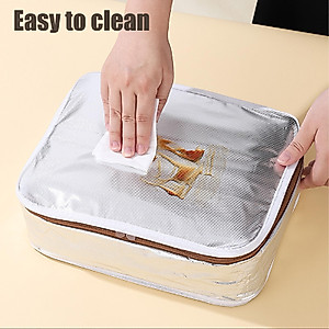 ACUDUDOMA Medium Lunch Bag, Insulated Lunch Box for Men Women, Portable Lunch Box, Reusable Lunch Bag, Snack Container Portable Cooler Bags