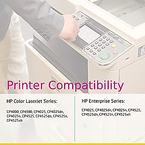 CS Compatible Toner Cartridge Replacement for HP CP4525 CE260A Black HP 647A Color Laserjet CP4000 CP4500 CP4525 CP4525dn Enterprise CP4025