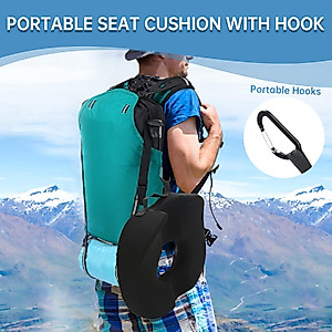 GSPSCN Donut Seat Cushion to Relief Hemorrhoid Orthopedic Tailbone Pain,Portable Memory Foam Donut Pillow for Prostate,Postpartum,Coccyx,Bed Sores,in Office Chairs,Computer Desk Chair,Cars