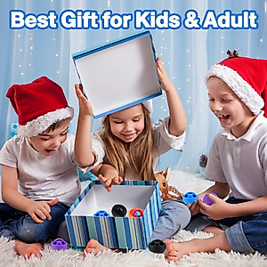 Mebokee Fidget Gyroscope Fidget Spinner Toy Party Favors Finger Toy Hand Fidget Spinner for Adult Kids -ADHD Anxiety Toys Stress Relief Reducer Black