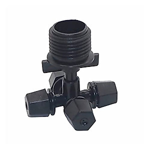 VIEUE Garden Drip Irrigation System Accessories 5 Pieces of 1/2 Inch Threaded Cross Spray Nozzle Atomizing Mist Garden Sprayer Nozzle Outdoor Cooling System Irrigation Sprayer