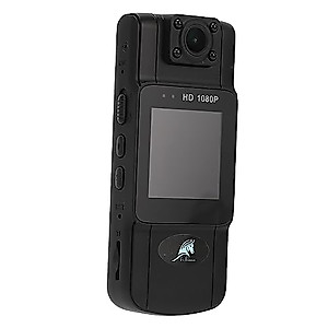 GOWENIC 1080P Mini Body Camera Infrared Night Motion Detection 180 Degree Rotation Lens 1.54inch Display Body Worn Camera for Security Monitoring