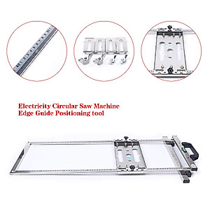Edge Guide Positioning Cutting Board Tool Electricity Circular Saw Trimmer Machine Stainless Steel Edge Guide Positioning Cutting Board Multi-function Electricity Circular Saw Trimmer Machine
