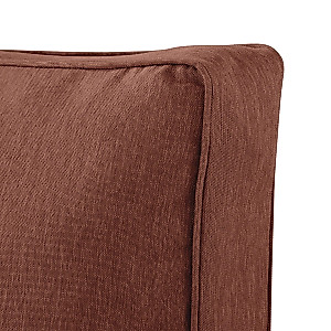 Classic Accessories Montlake Water-Resistant 72 x 21 x 3 Inch Outdoor Chaise Lounge Cushion Slip Cover, Patio Furniture Cushion Cover, Heather Henna Red, Patio Furniture Cushion Covers