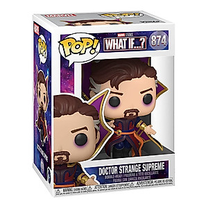 POP Marvel: What If - Doctor Strange Supreme Funko Pop Vinyl Figure (Bundled with Compatible Pop Box Protector Case), Multicolor, 3.75 inches