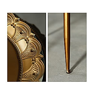 YDXNY Side Table Living Room Leisure Small Table Small Tea Table Round Iron Metal Lace Table (Size : 40x40x62cm)