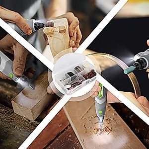 Huepar Tools Mini Cordless Rotary Tool with LED Light, 3-Speed Power Rotary Tool 5000-18000RPM with 98Pcs Accessories, 4V Rotary Tool for Sanding, Polishing, Drilling, Cleaning, DIY Crafts-RT4 PRO