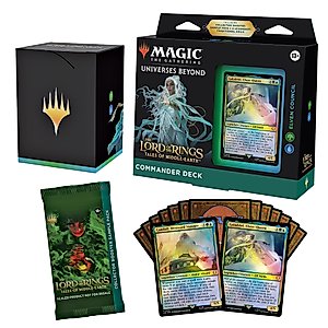Magic: The Gathering The Lord of The Rings: Tales of Middle-Earth Commander Deck 3 + Collector Booster Sample Pack