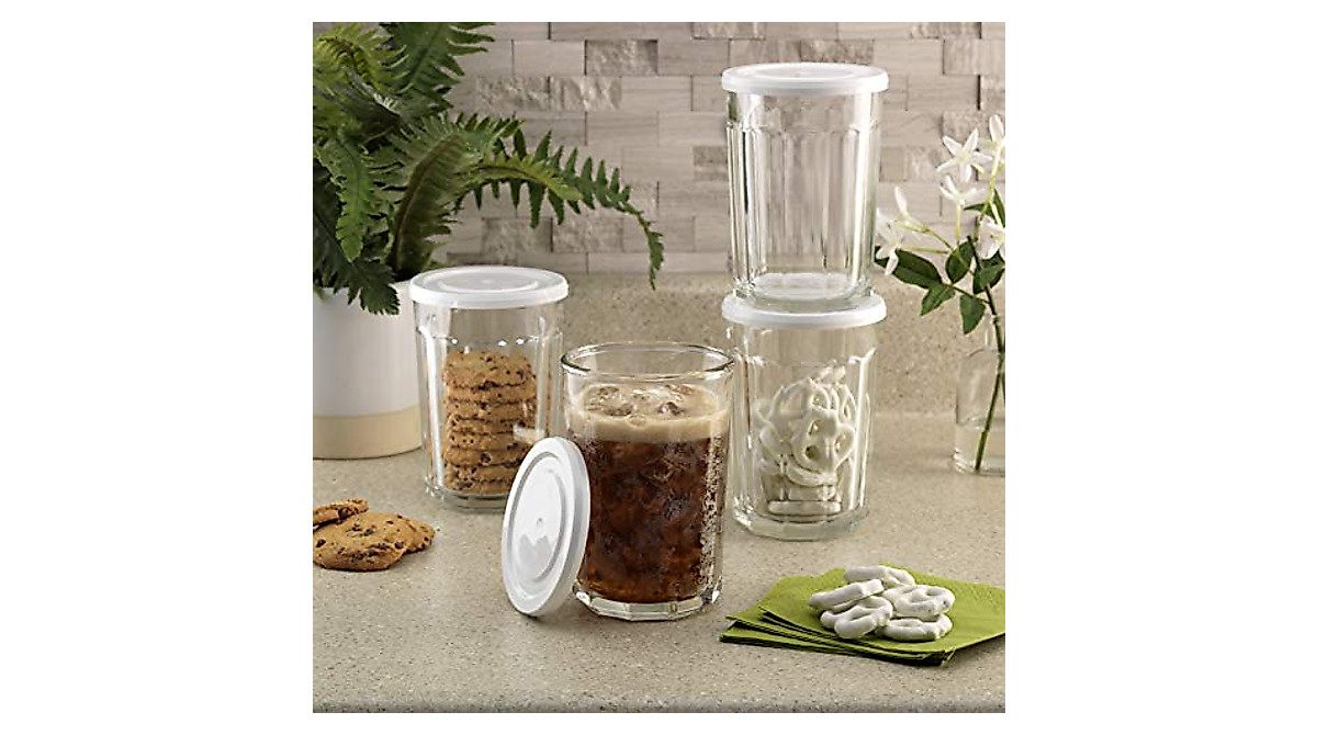 Luminarc 21-Oz Glass Storage Jar Set of 4 - BPA Free