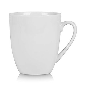 10 Strawberry Street Simply White 12 oz Mug, Set of 6