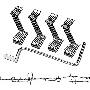 20 Pack Fence Wire Tensioning Tool for Turnbuckles Barb Wire Tensioner with 304 Stainless Steel Fast Tightening Wire Fence