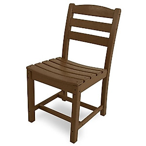 POLYWOOD TD100TE La Casa Café Dining Side Chair, Teak