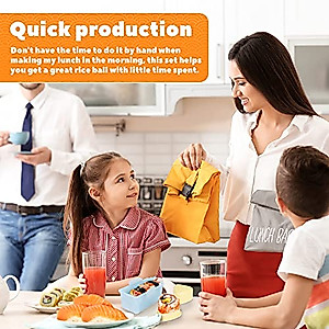 Ajerg 5 Pcs Rice Sushi Ball Maker Mold Press (non Stick) with Luncheon Meat Slicer Kit, for Kitchen Mold Sushi Maker and Butter Cheese Slicer Wire