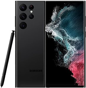 SAMSUNG Galaxy S22 Ultra 5G Dual-SIM, Factory Unlocked for All Carriers, 256GB RAM 8K Camera & Video, S Pen, Long Battery Life, 45W Super-Fast Charging - Phantom Black