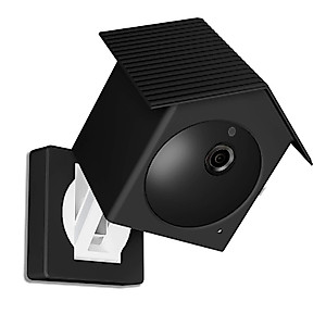 HOLACA Weatherproof Silicone Skin for Cam Outdoor ONLY Anti-Scratch Protective Cover - Extra Protect Camera-(NOT Compatible with Cam/V2/Pan) (1 Pack, Black)