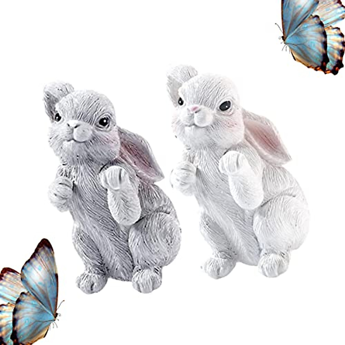 Cabilock Free Gray Kitchen Beckoning Towel Adhesive Bag Sundries Hanging Coat Rabbit Clothes Shape Shaped Wall Hangers Organizer Resin Hanger Figurine Door Bathroom Punch Hat Bunny Hooks
