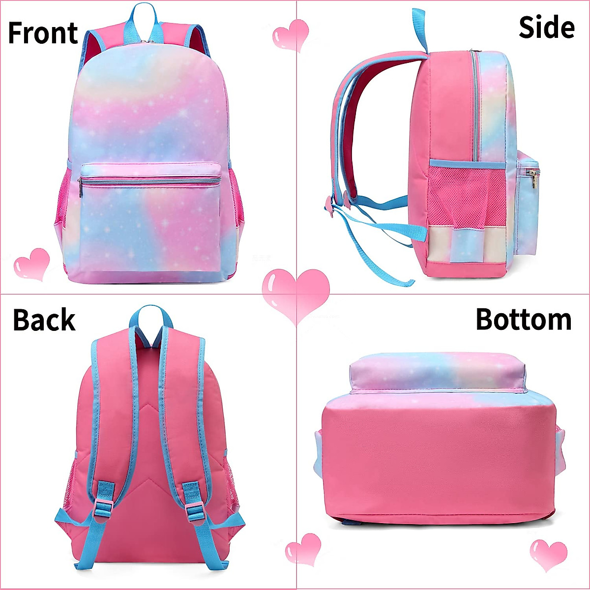 Lbsel Lightweight water resistant kids backpack for primary school boys and girls, ideal size for school and travel backpacks