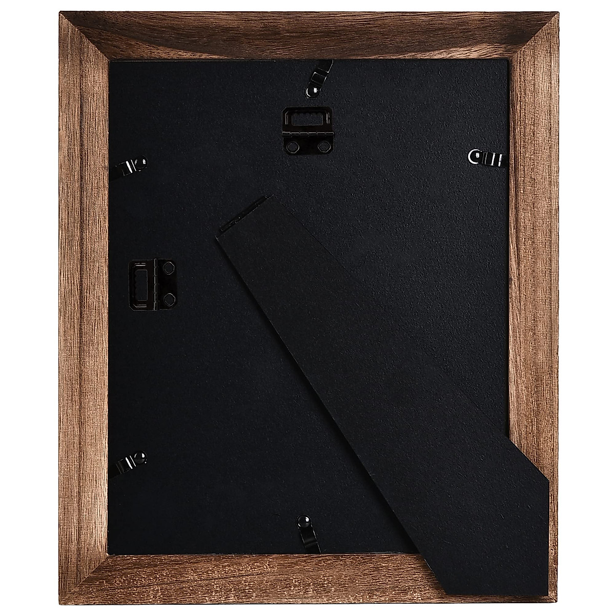 Yaetm-8x10 Picture Frame, Natural Solid Wood Photo Frame Display for Tabletop And Wall High Definition Glass Carbonized Black(2 pack)