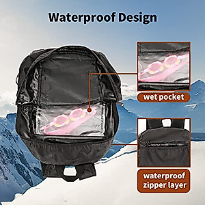 40L Hiking Backpack, Waterproof Lightweight Camping Backpack, Foldable Travel Backpack, Wear-Resistant Breathable Daypacks