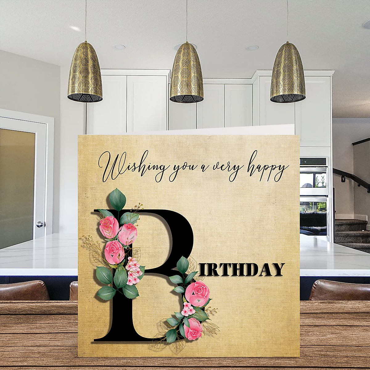 Special Birthday Cards for Women Her - Floral Roses Flowers - Happy Birthday Card for Mom Sister Daughter Aunt Nanny Grandma Friend, 5.7 x 5.7 Inch Ladies Cute Pretty Bday Greeting Cards