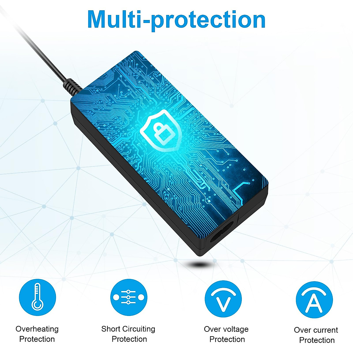 Laptop Charger Adapter Power Supply Cable for ASUS A53E A55 K50IJ K52F K56CA K55A X53U K53E U56E X53E X54H X5D X55A X55C X75A X50IJ X401A X502 X502X X502CA X551C X551CA X551M Q400A Q501LA Q502 Cord