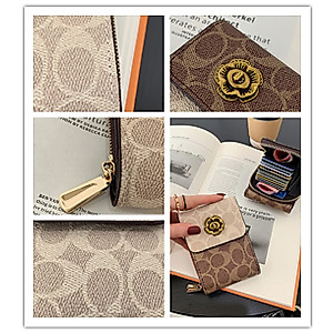 DAISHA 2 in 1- Trifold Wallets Money Clip & Card Holder,PU Leather Minimalist Wallet,Mini Pouch Coin Purse Mini Pouch.
