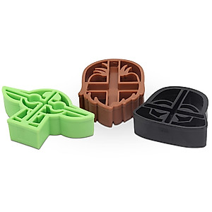 Star Wars Cookie Cutter Set for Kitchen - Featuring Chewbacca, Yoda and Darth Vader Cookie Cutters