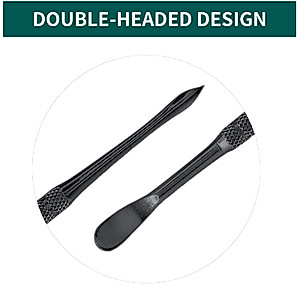 Suiwotin 3PCS Wax Carving Tools, Stainless Steel Wax Tool Carving Tool Kit, Double-Headed Sculpting Tool Spoon, Black