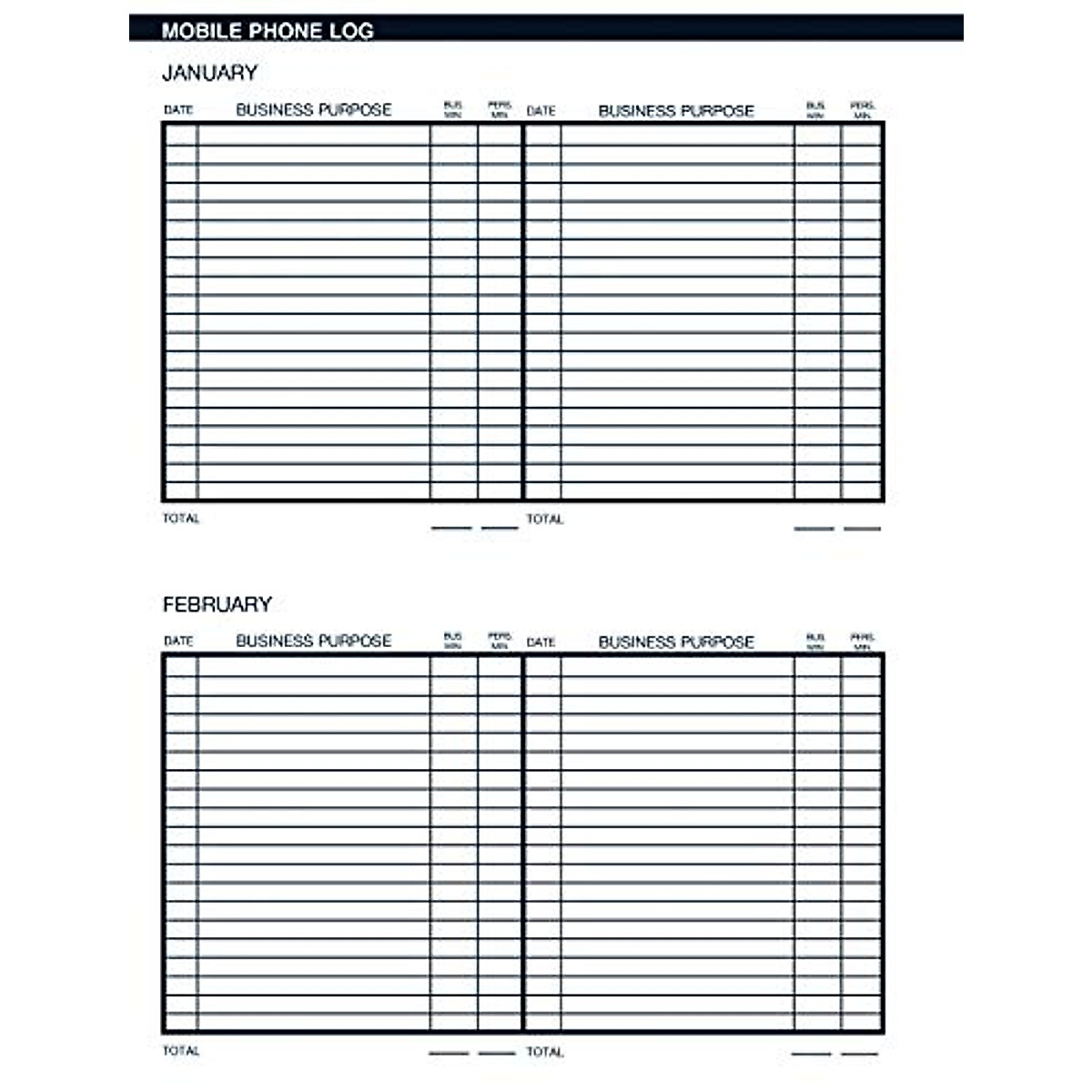 House of Doolittle 2023-2024 Monthly Calendar Planner, 2 Years, Expense Log, 6.9 x 8.75 Inches, Black Leatherette Cover (HOD268002-23)