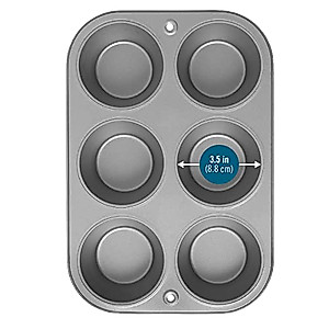 G & S Metal Products Company OvenStuff Non-Stick 6 Cup Jumbo Muffin Pan - American-Made