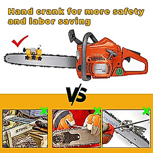 Chainsaw Sharpener, Portable Chain Saw Sharpening Tool Set, Sharpener File Table, Quick Sharpening, Suitable for All Kinds of Chain Saws and Electric Saws