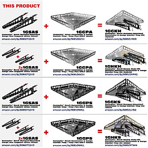 Mount-n-Lock GennyGo RevX2 RV Bumper-Mounted Cargo Box and Tray Supports (Steel)