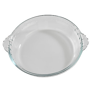 Home-X Pie Bakeware Set of 2, Glass Baking Accessories, 7” Dessert Pie Plates